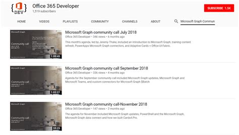 Microsoft Teams And Microsoft Graph Monthly Developer Community Calls