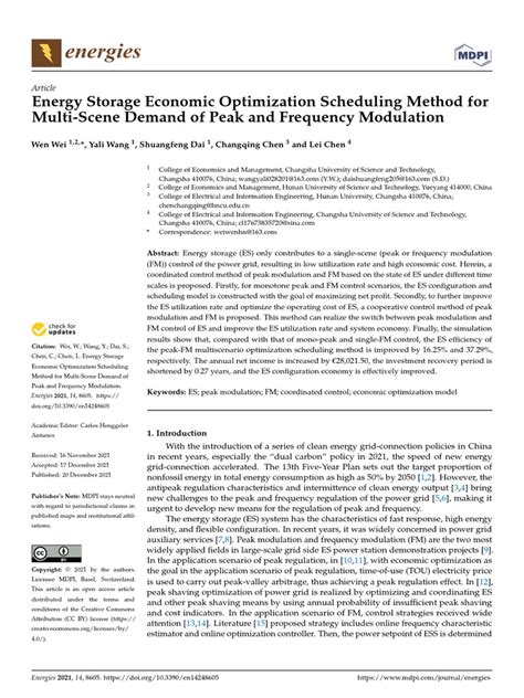 energy storage economic optimization scheduling method for multi scene