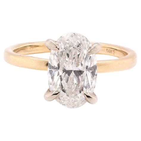 Ladies Solitaire Yellow Gold Diamond Engagement Ring For Sale At