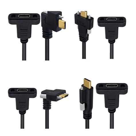 China Usb Type C Extension Cable With Screws Lock Suppliers Manufacturers And Factory