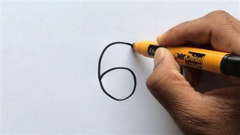How To Turn Number 6 Into Sunflower Picture Easy Drawing For Beginners Sunflower Drawing