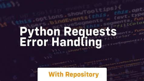 Python Requests Error Handling Youtube