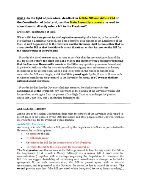 Arguments Issue 1 Pdf Bill Law Royal Assent