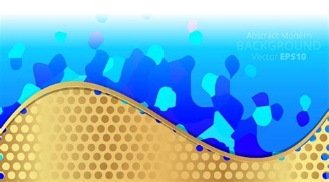메탈릭 골든 블루 웨이브 모션 3d 아르 데코 우아한 사실적인 기하학적 추상적 현대 벡터 배경 0명에 대한 스톡 벡터 아트 및 기타 이미지 Istock