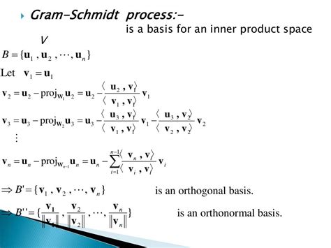 Orthogonal Orthonormal Vector Gram Schmidt Process Orthogonally D