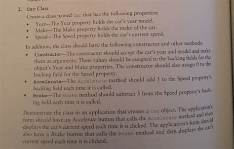 Solved Car Class Create A Class Named Car That Has The