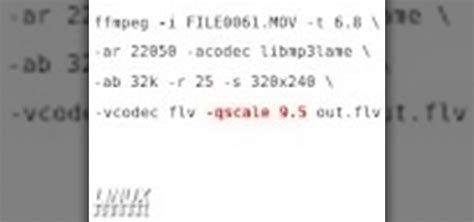 How To Edit And Convert Video From The Command Line With Ffmpeg Software Tips Wonderhowto