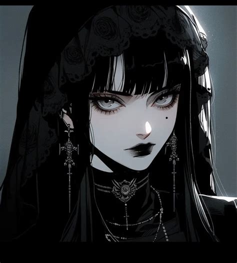 Gothic Girl Art Goth Anime Pfp Goth Girl Anime