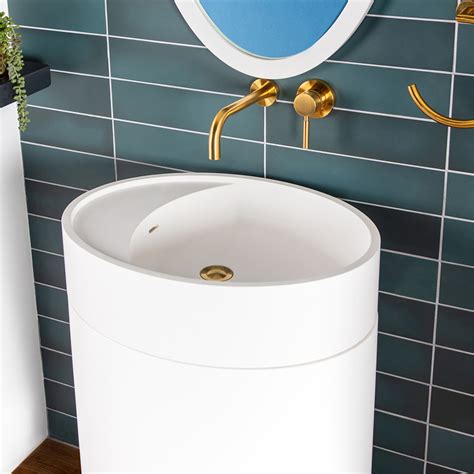 6060s Suave 24 Vessel Or Pedestal Mounted Solid Surface Sink Lacava