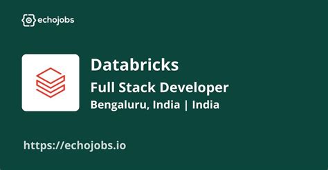 databricks is hiring full stack developer cloud solutions india bengaluru india [api mysql