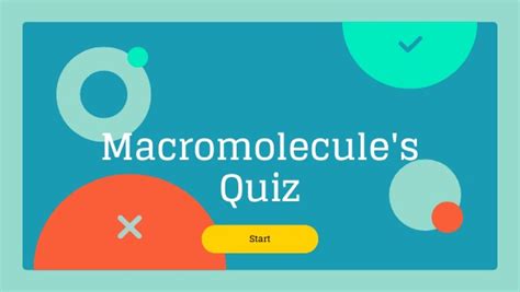 Macromolecule Quiz
