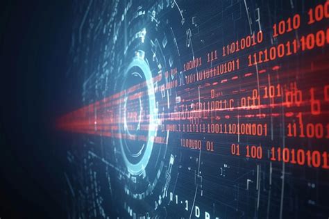 premium photo digital binary data encryption depicted amidst computer
