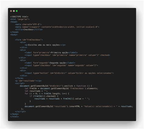HTML checkbox usando caixas de seleção em seu formulário Insights para te ajudar na carreira
