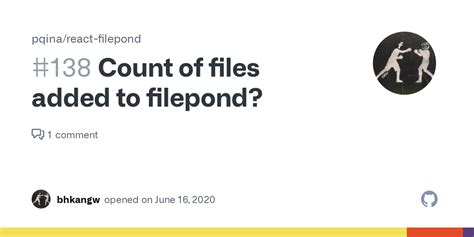 count of files added to filepond · issue 138 · pqina react filepond