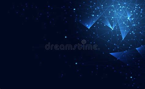 Modern Abstract Network Science Connection Technology Internet A Stock Vector Illustration Of