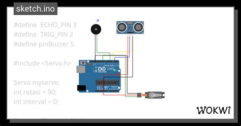 Palang Pintu Mobil Otomatis Wokwi Esp32 Stm32 Arduino Simulator