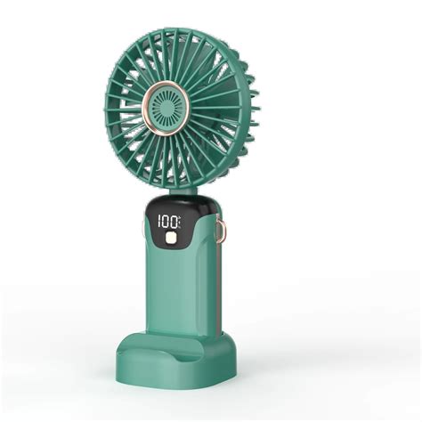 Multi Function Digital Display Handheld Fan Folding Small Fan