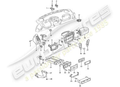 1999 996 Accessories Dash Panel Trim Diagram 809 001