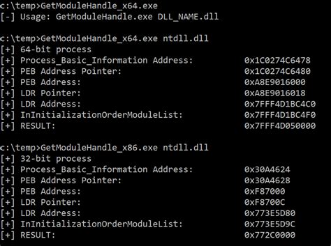 github ricardojoserf getmodulehandle getmodulehandle implementation