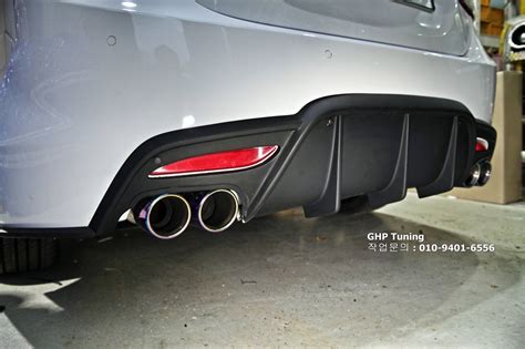 Ghp 튜닝 용인본사 아반떼md 마이라이드 프론트 사이드 리어 에어댐 장착 벨로스터 터보그릴 작업