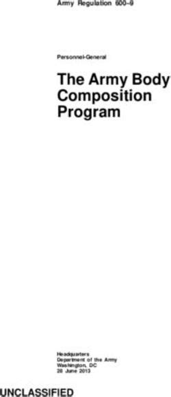 The Army Body Composition Program Unclassified Army Mil
