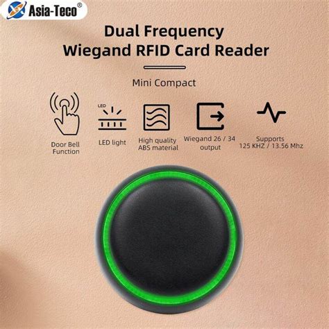 Mini Dual Frequency Card Reader Rfid 125khz And 1356mhz Wiegand 26