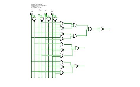 Circuitverse 2 Bit Comparator Using Nand Gates Only