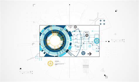 Abstract Technology Background Communication Vector Image