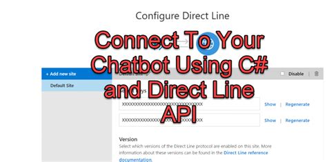 Using The Direct Line API To Communicate With Your Framework Chatbot Jamie Maguire