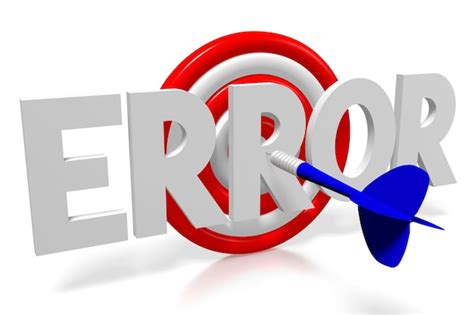 Premium Photo 3d Word Darts Illustration Error