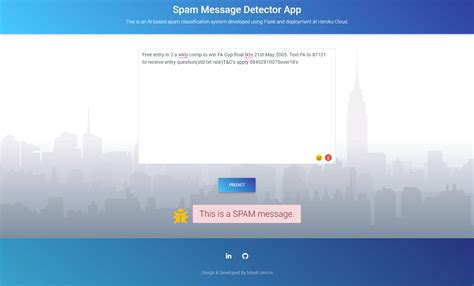Github Techynileshspam Message Detector App Spam Message Detector