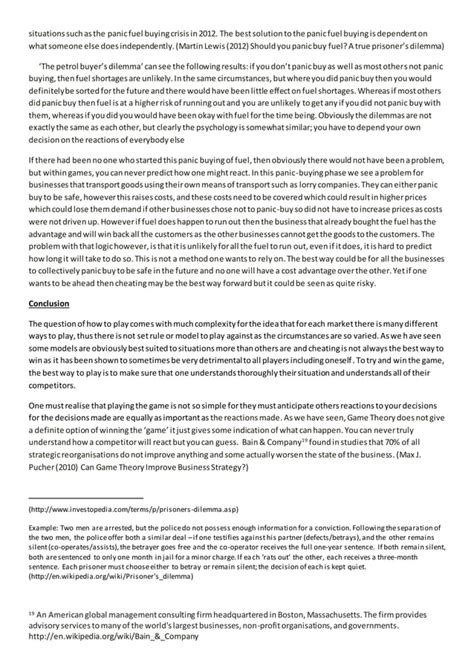 Game Theory Essay Pdf