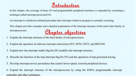Ch12 Microprocessor Interrupts Ppt Operating Systems Computer Software And Applications