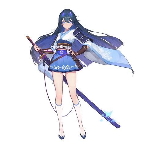 Safebooru 1girl Absurdres Armor Blue Eyes Blue Hair Closed Mouth