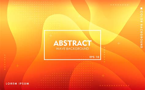 Orange Liquid Color Background Dynamic Textured Geometric Element Design With Dots Decoration