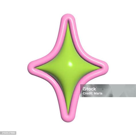 플라스틱 효과가 있는 3d 스타입니다 Y2k 스타일의 부풀려진 아이콘입니다 벡터 일러스트 레이 션 공기 주입에 대한 스톡 벡터 아트 및 기타 이미지 Istock