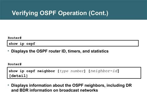 Bsci30s03 Ospf Open Shortest Path First Ppt
