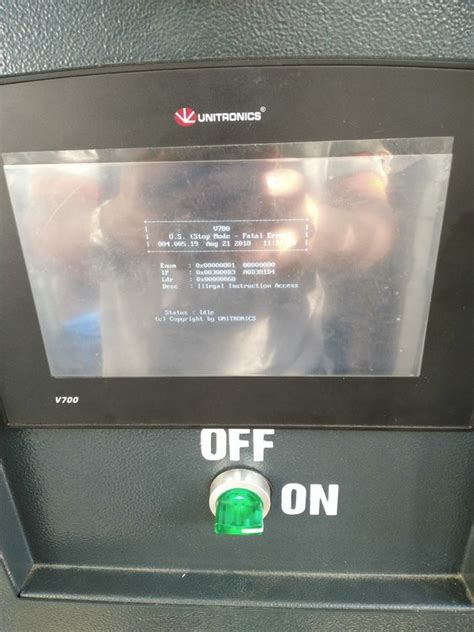 V700 Stop Mode Fatal Error Vision And Samba Plc Hmi Controllers And Visilogic Software