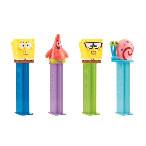 Pez Spongebob Squarepants 1 2 Dispensers 12 Count