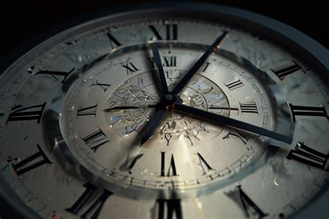 Fluid Time Morphing Clock Numbers Premium Ai Generated Image