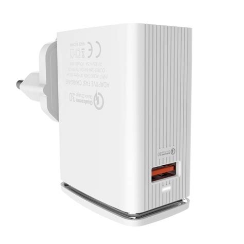 Ldnio A1301q 2 In 1 18w Qc30 Usb 인터페이스 여행용 충전기 8 핀 데이터 케이블이있는 휴대 전화