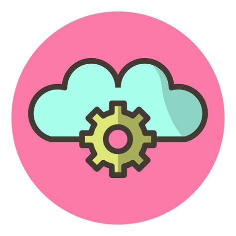 Cloud Settings Icon Design 496058 Vector Art At Vecteezy