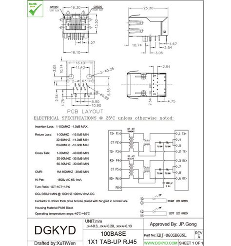 Shield Cat RJ Modular Jack Single Port Tab Up With Magnetics Factory Outlet