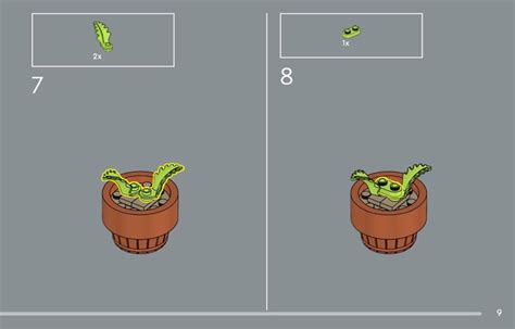 LEGO Instructions For Set Tiny Plants Icons Botanical Collection