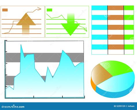 Graphs Statistic Stock Vector Illustration Of Economy 5299159