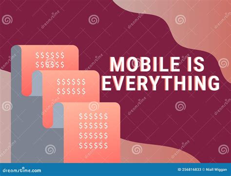 Handwriting Text Mobile Is Everything Concept Meaning Handheld