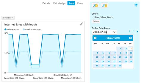 Dashboard Filters KYUBIT Business Intelligence OLAP Analysis