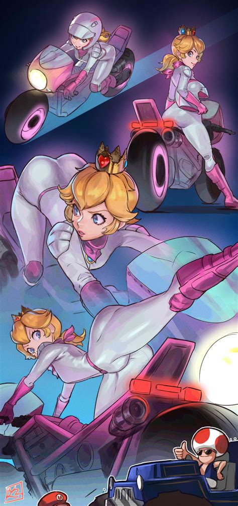 Princess Peach Mario Toad Red Toad And Biker Peach Mario And 1