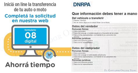 El Formulario 08 Para Transferencias De Autos Y Motos Ya Se Puede Llenar Por Internet