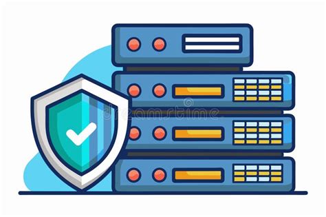 Illustration Depicting A Secure Server With Customizable Features And A
